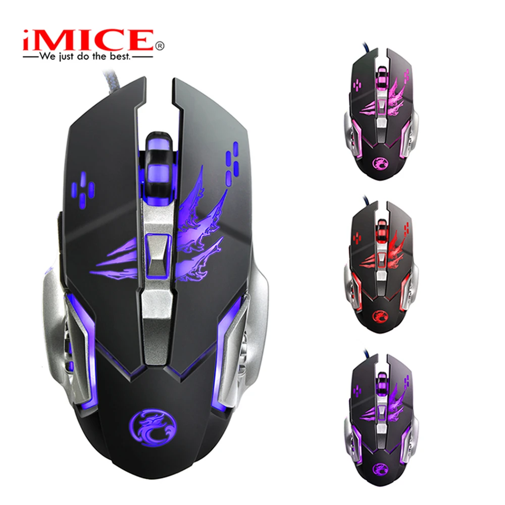 Apedra A8 New Wired Gaming Mouse Professional Macro Program Gamer 6 ...