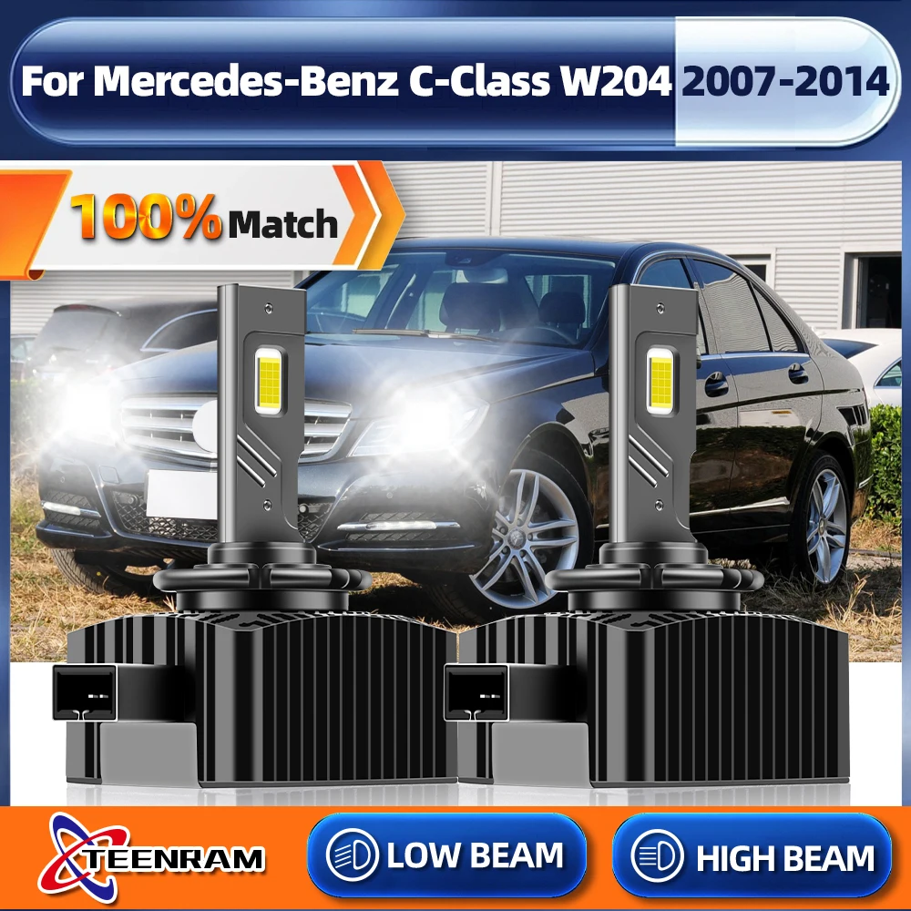 D1S Led Headlight Canbus Bulbs 120W 60000LM Turbo LED Car Lamp Plug ...