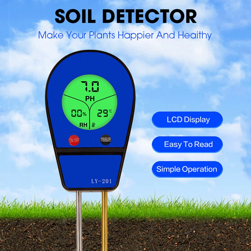 3-in-1 Soil PH Meter: Effortless Monitoring For Healthier Plants ...