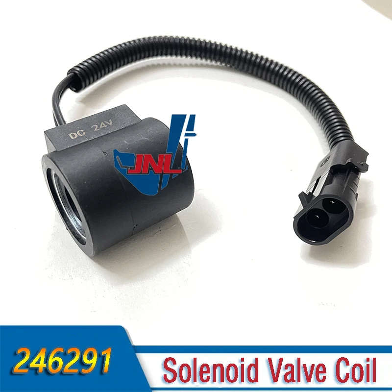 24VDC Solenoid Valve Solenoid Coil 246291 for DOOSAN Excavator Spare ...