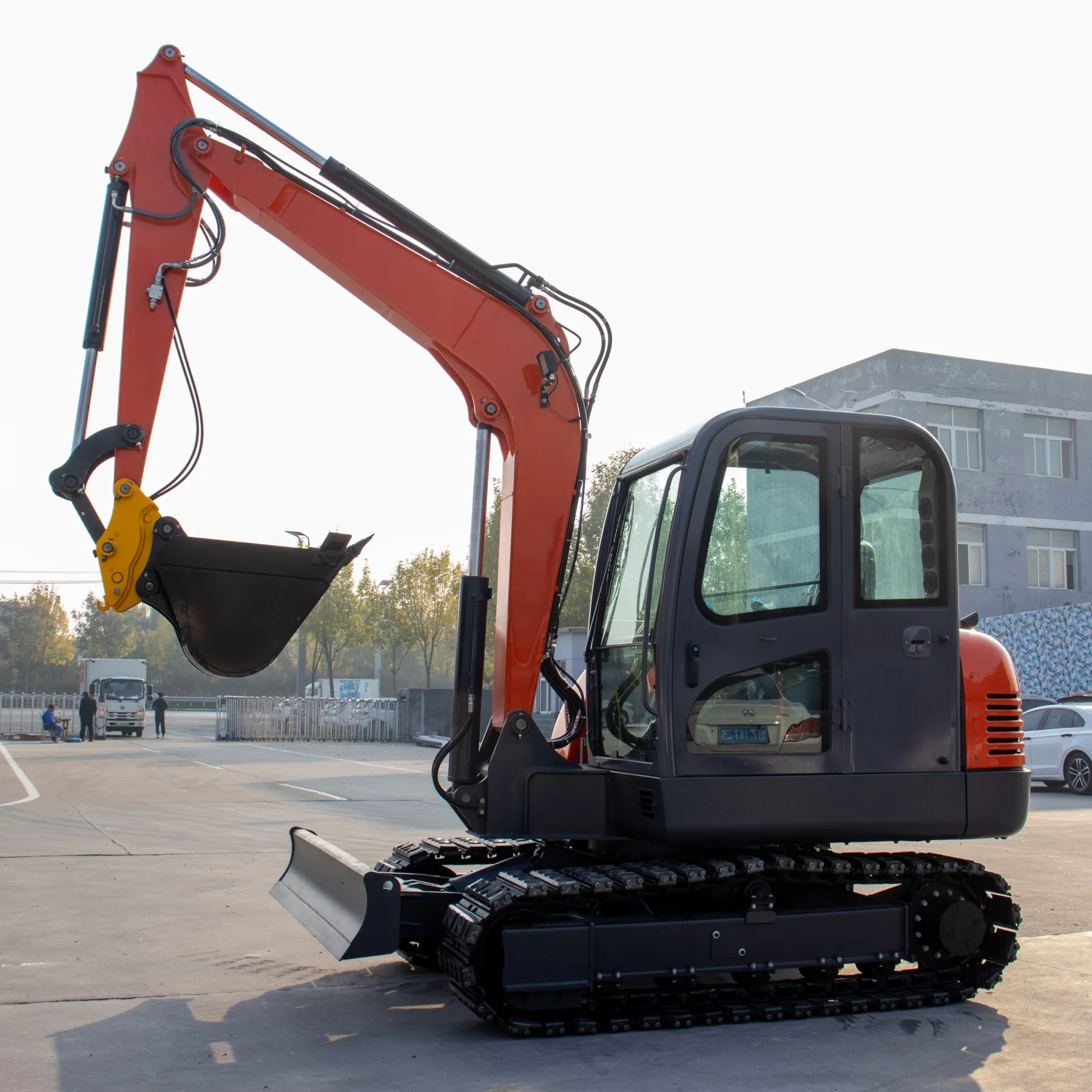 Small-Digger-Hydraulic-Mini-Excavators-HT60-6000Kg-6ton-Digging ...