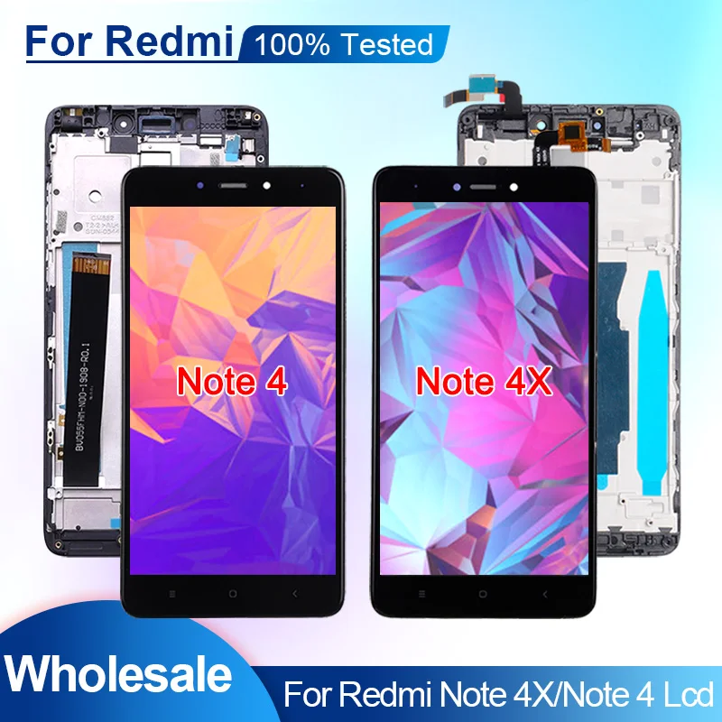 Para Xiaomi Redmi Nota 4x Lcd Painel Da Tela De Toque Digitador Assembléia Nota 4 Pro Display ...