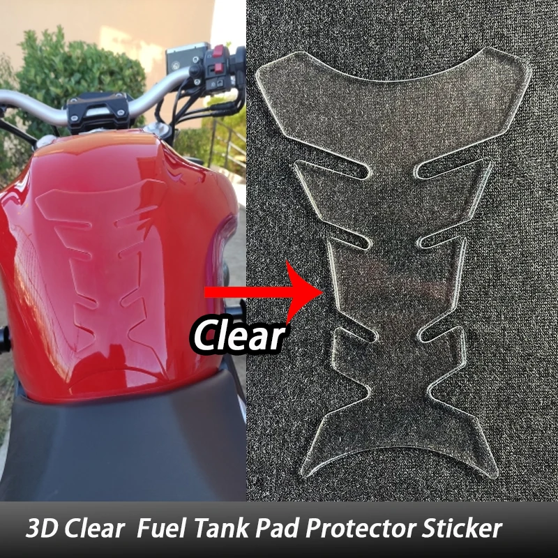 Transparent-Resin-Clear-Motorcycle-Tank-Pad-Sticker-Decal-Protector ...