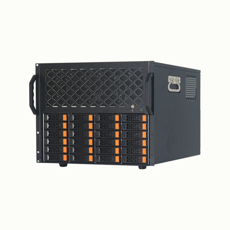 24-drive Nas case Rackmount Support ATX Motherboard Redundant Power ...