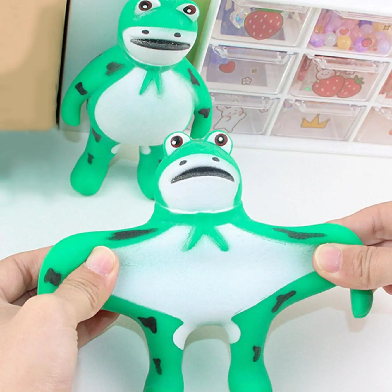 Squeeze-Frog-Cheio-De-Brinquedo-Com-Areia-Vinil-Rebote-Lento-Desenhos ...