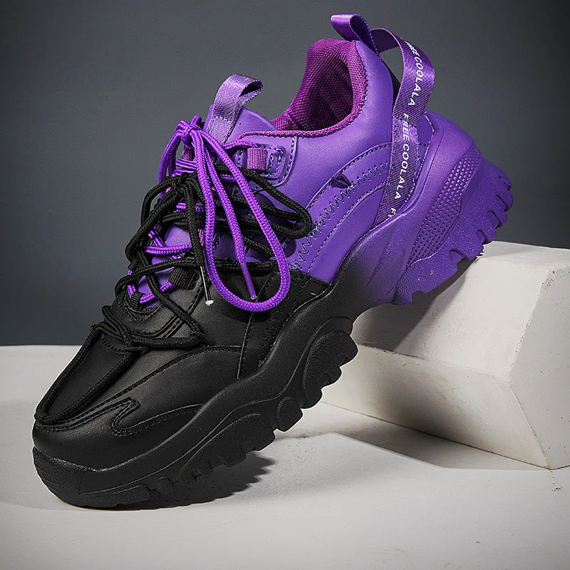 New Fashion Colorful Mens Platform Sneakers Comfortable Light Casual ...