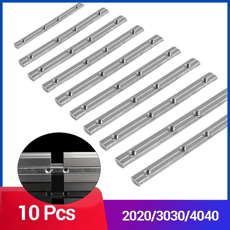 10pcs 2020 3030 4040 180 Degree Aluminium Extrusion Profile Straight Joint Inside Connector ...