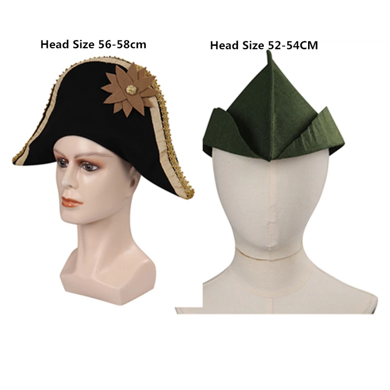 Captain Hook Cosplay Pirate Hat Cap Peter Pan Hats Halloween Carnival ...