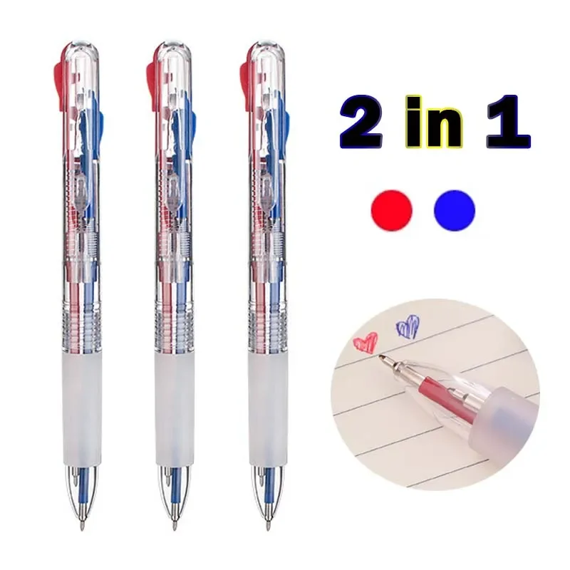3Pcs-Lot-0-5mm-Blue-red-Ink-Ballpoint-Pens-Creative-2-In-1-Multicolor ...