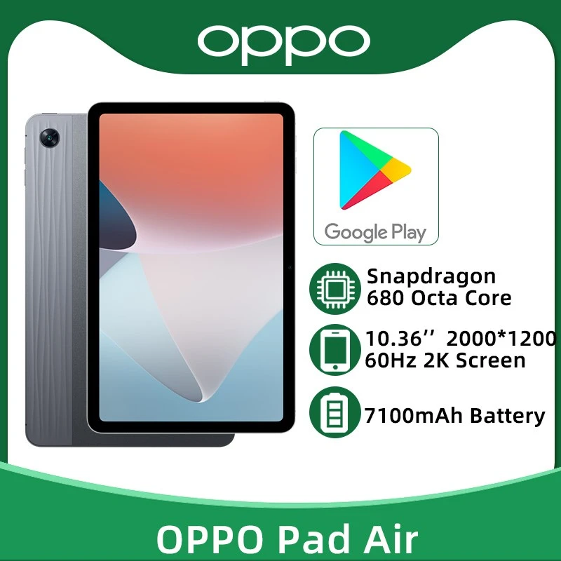 Tablet OPPO Pad Air 4GB 64GB Snapdragon 680 Octa Core 10.36 ''2K 60Hz ...