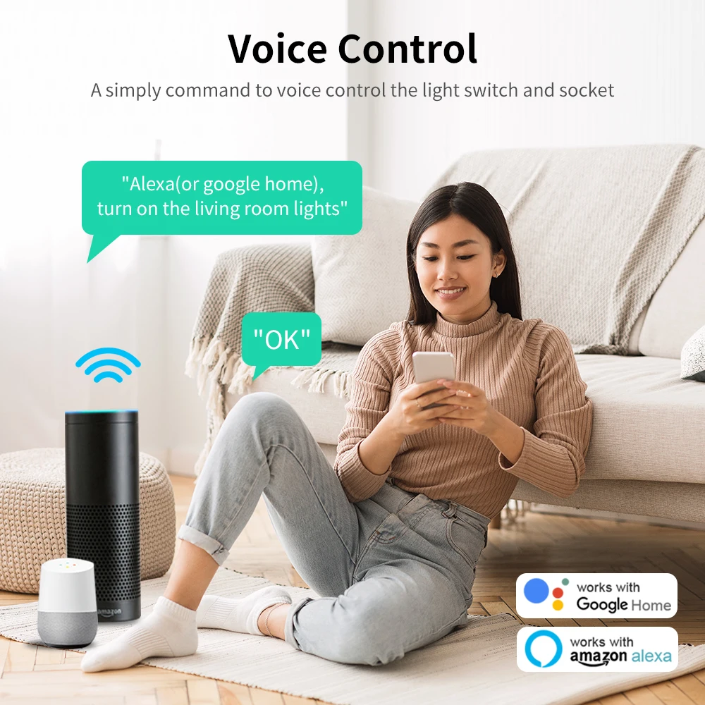 Tuya Smart Life Zigbee Wall Switch &16A Socket Brazil Standard 4X2 Push ...