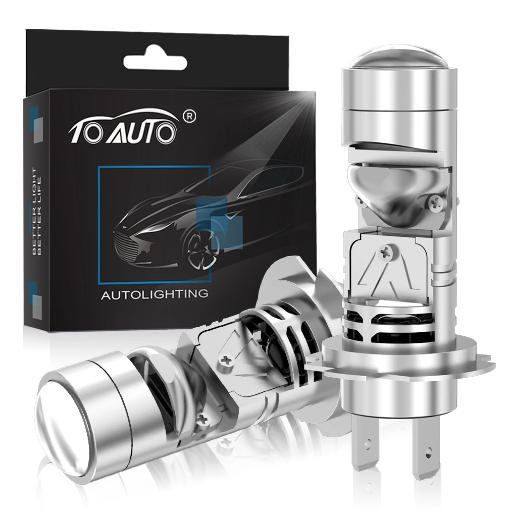 Bombilla LED H7 para faro de coche, 160W, 30000LM, luces Led para ...