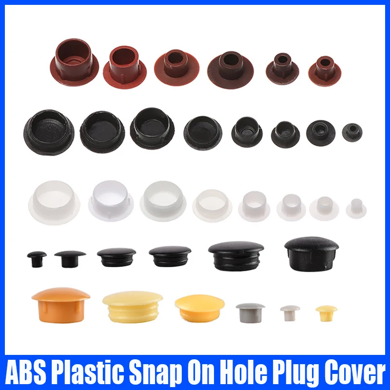 100PCS-ABS-Plastic-Snap-On-Hole-Plug-Cover-Furniture-Hole-Cover-Pipe ...