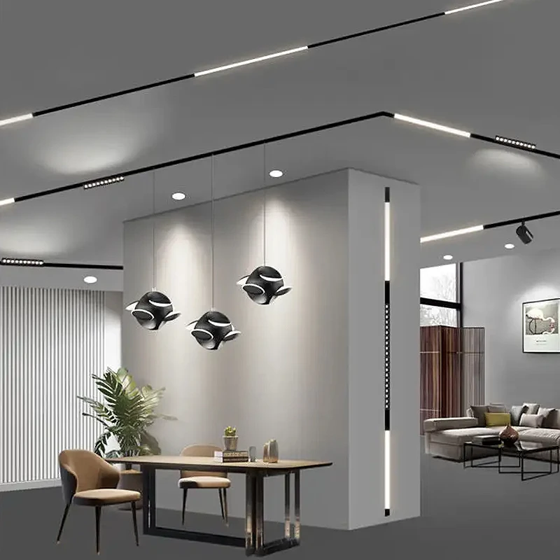 Smart-led-Magnetic-Track-Light-DALI-Zigbee-Tuya-Home-48V-Magnetic-Track ...