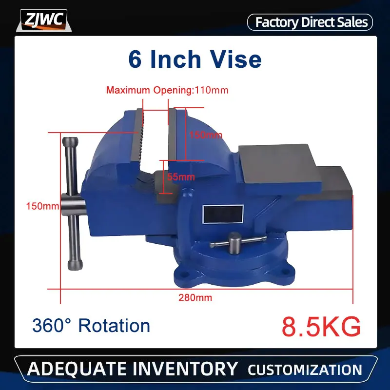 1pc-Heavy-Duty-Bench-Vise-Household-Vise-Bench-6-Inch-6-8KG-Small-Bench ...