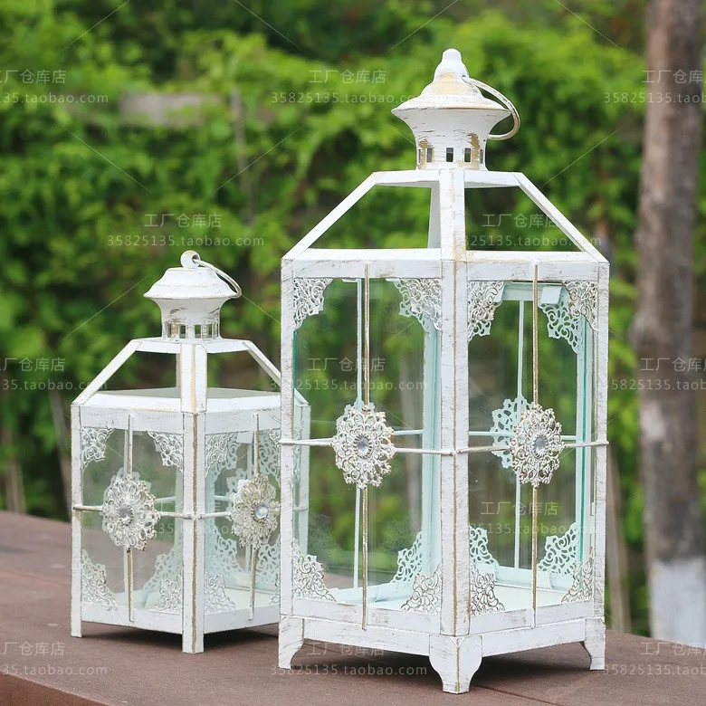 Nordic-Retro-Iron-Candle-Lantern-Hollow-Wind-Light-Windproof-Candle ...