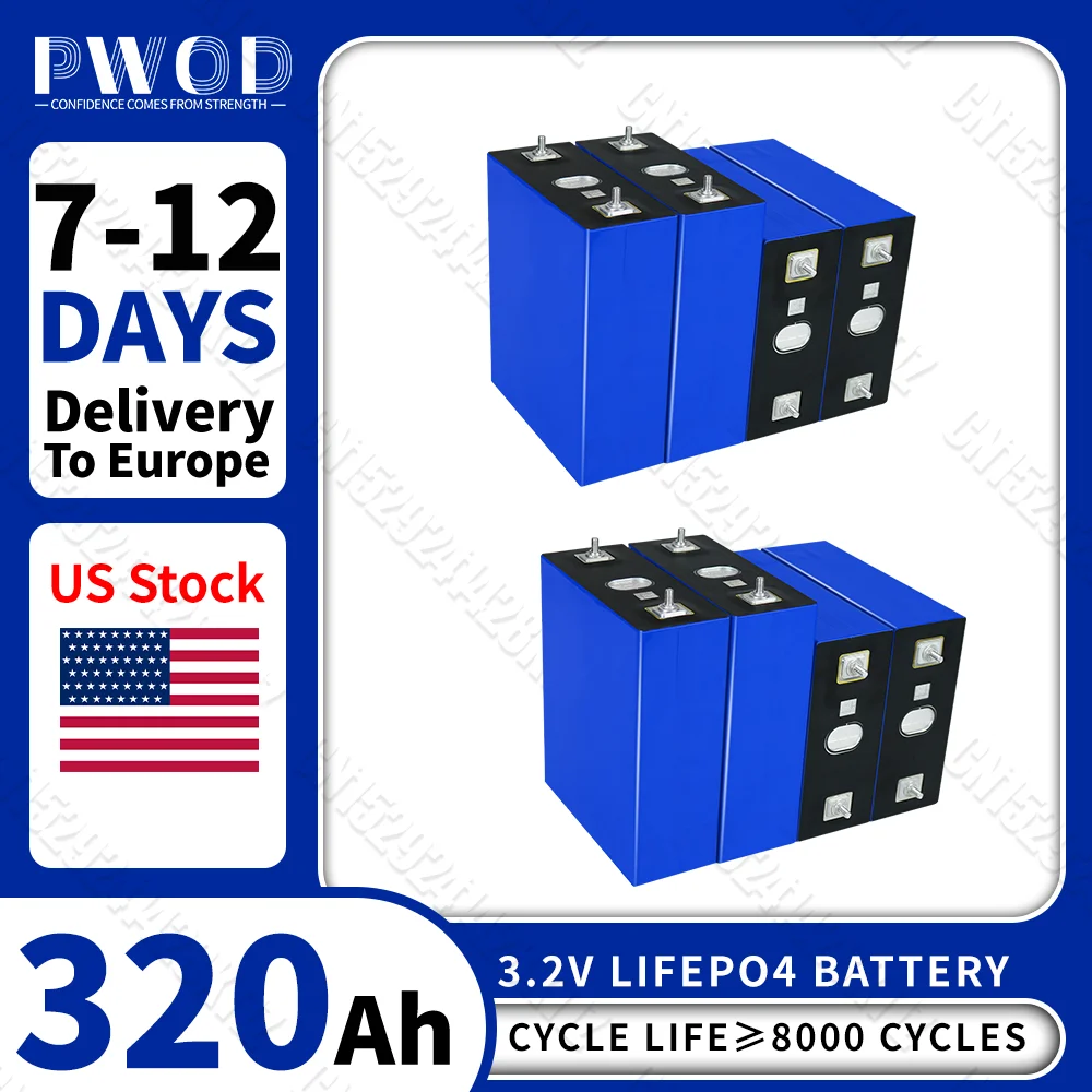 8PCS-New-3-2V-320AH-Lifepo4-Battery-Rechargeable-Lithium-iron-phosphat ...