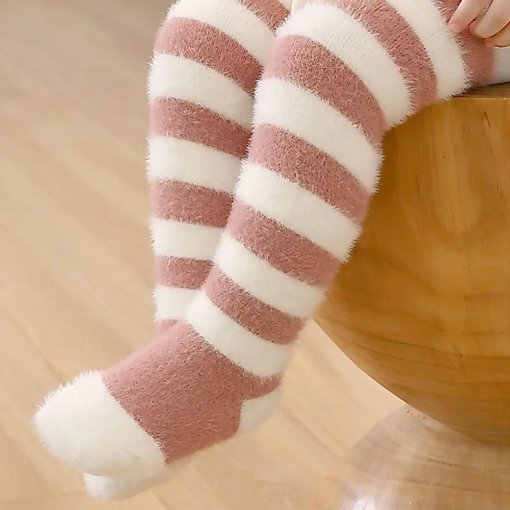 Fashion-Autumn-Winter-Long-Socks-Warm-Plush-Thickned-Knee-Socks-Cold ...