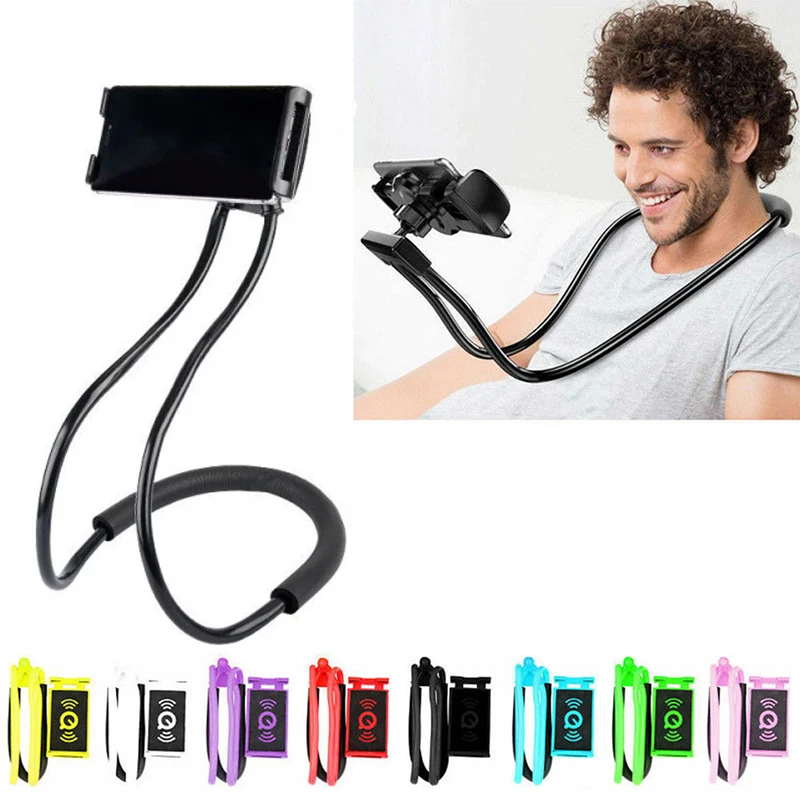 Lazy-Neck-Necklace-Bracket-Bed-Phones-Holder-Stand-360-Degree-Tablets ...