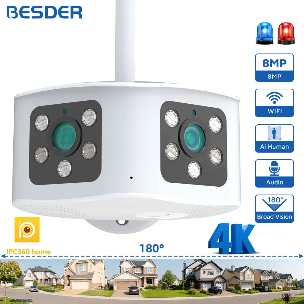 4K-8MP-Outdoor-Panoramic-IP-Camera-Wifi-180-Wide-View-Angle-PTZ-Night ...