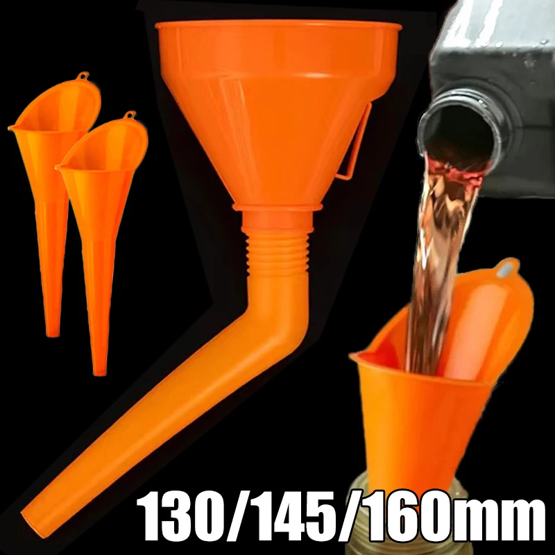 130/145/160mm Universal Car Refueling Funnel with Filter Detachable ...