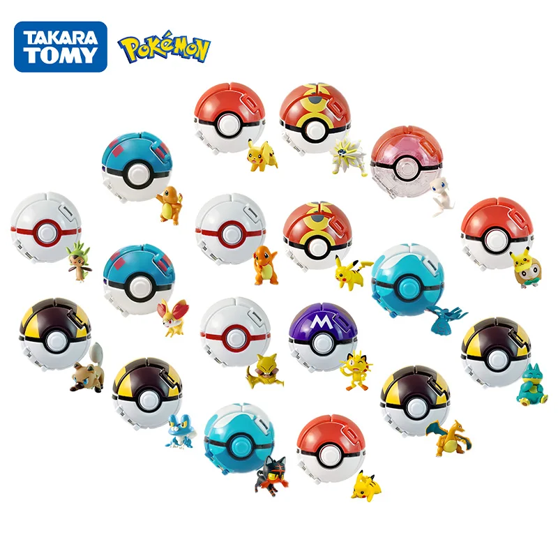 Heykelcik-ile-7-5cm-Figurine-Ball-b-y-k-Pokemon-topu-Anime-fig-r ...