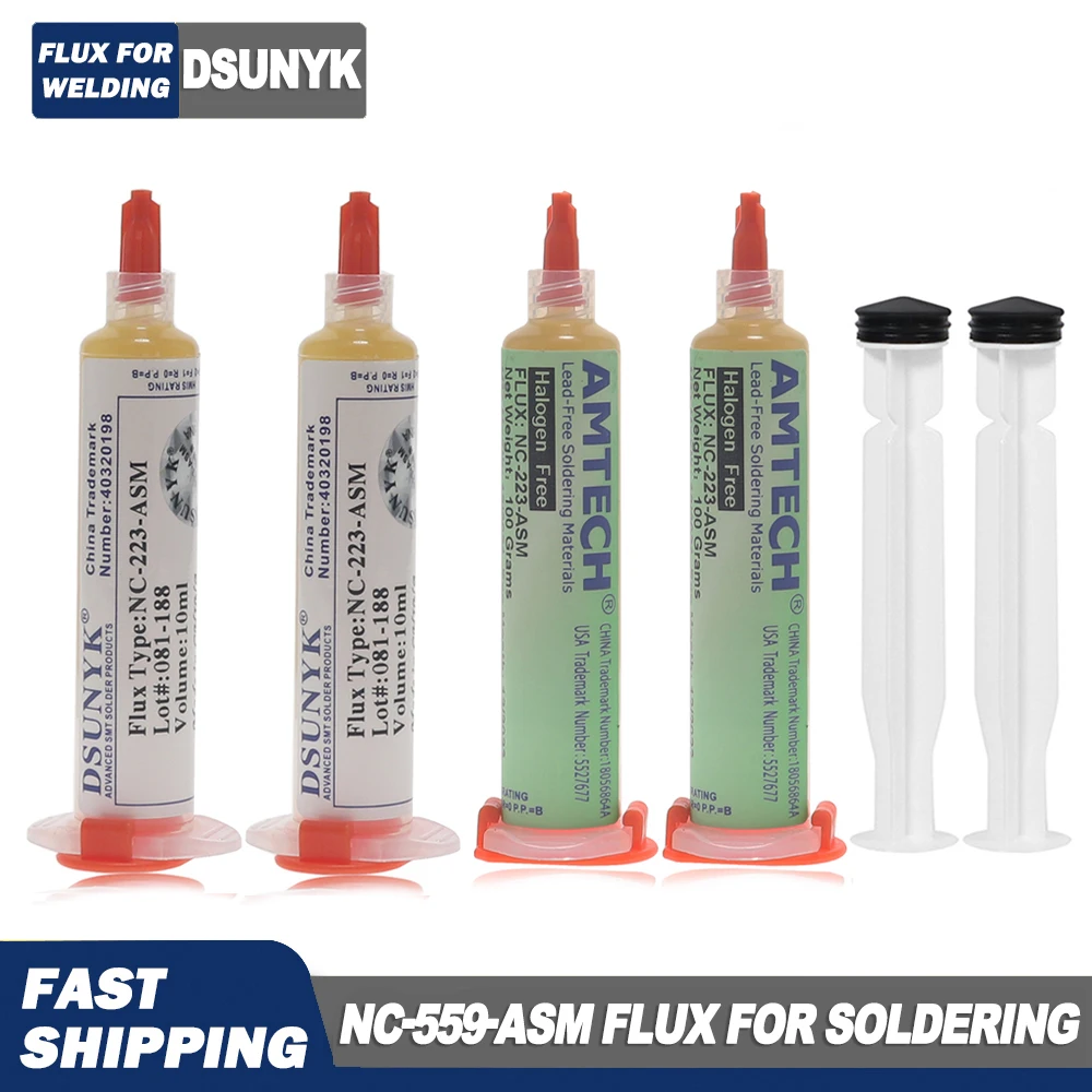 AMTECH-NC-223-ASM-Welding-Flux-10ml-SMT-SMD-BGA-Welding-Paste-Soldering ...