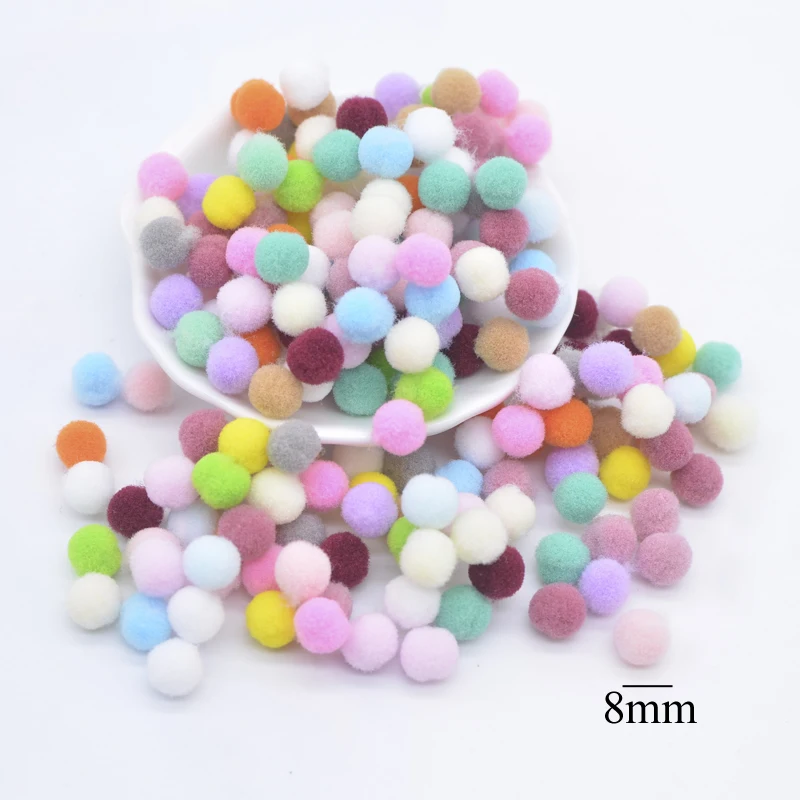 200Pcs-8mm-Polyester-Fiber-Elastic-Wool-Ball-for-DIY-Crafts-Baby ...