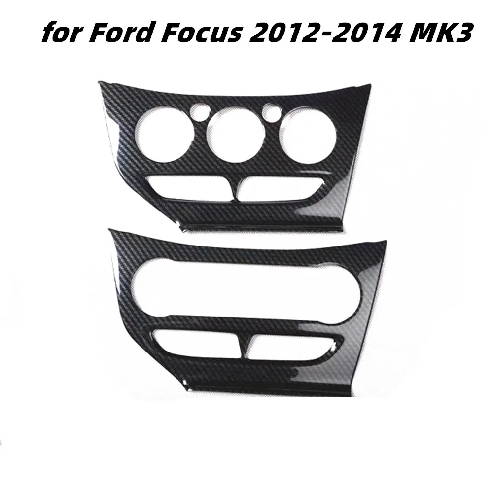 Carbon-Fiber-Color-Air-Condition-Panel-Control-Covers-Trim-Fit-for-Ford ...
