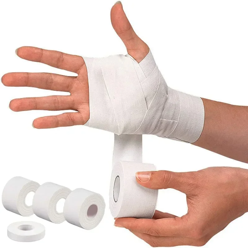Waterproof White Cotton Rigid Strapping Sports Bandage Tape for Sports ...