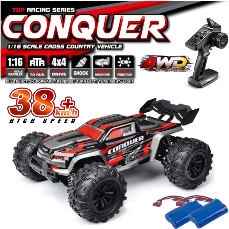 1/16 50km/h Fast Rc Car With Led Headlights High Speed Remote Control ...