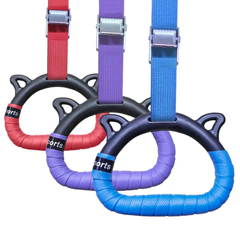 Gymnastic Rings Set Childrens Home Fitness Training Equipment with ...