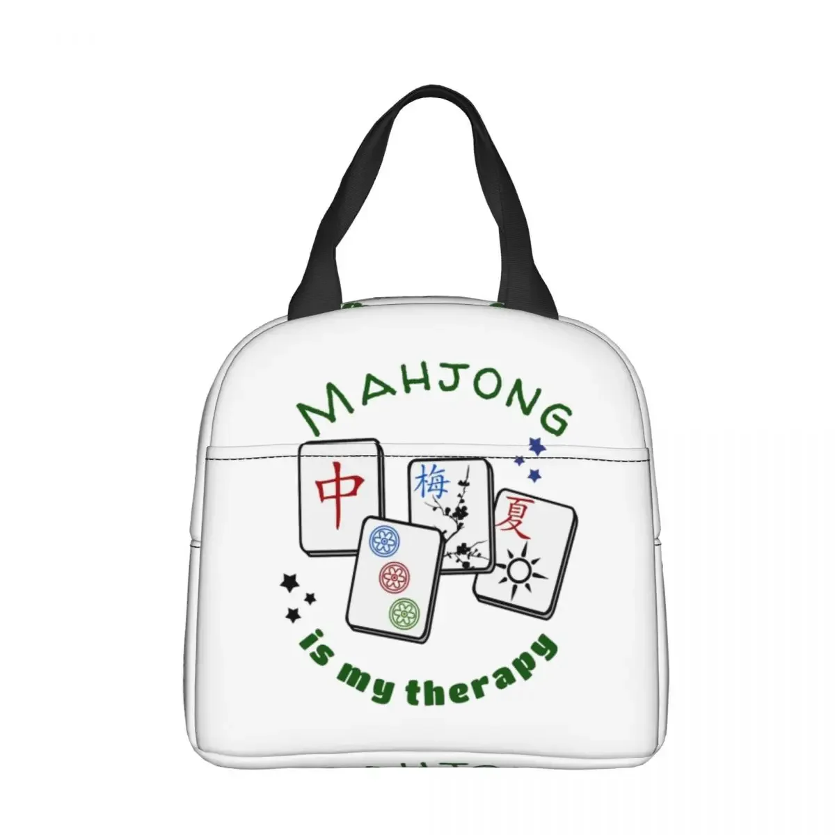 Mahjong-Mah-Jongg-Game-Is-My-Therapy-Set-Insulated-Lunch-Bag-Cooler-Bag ...