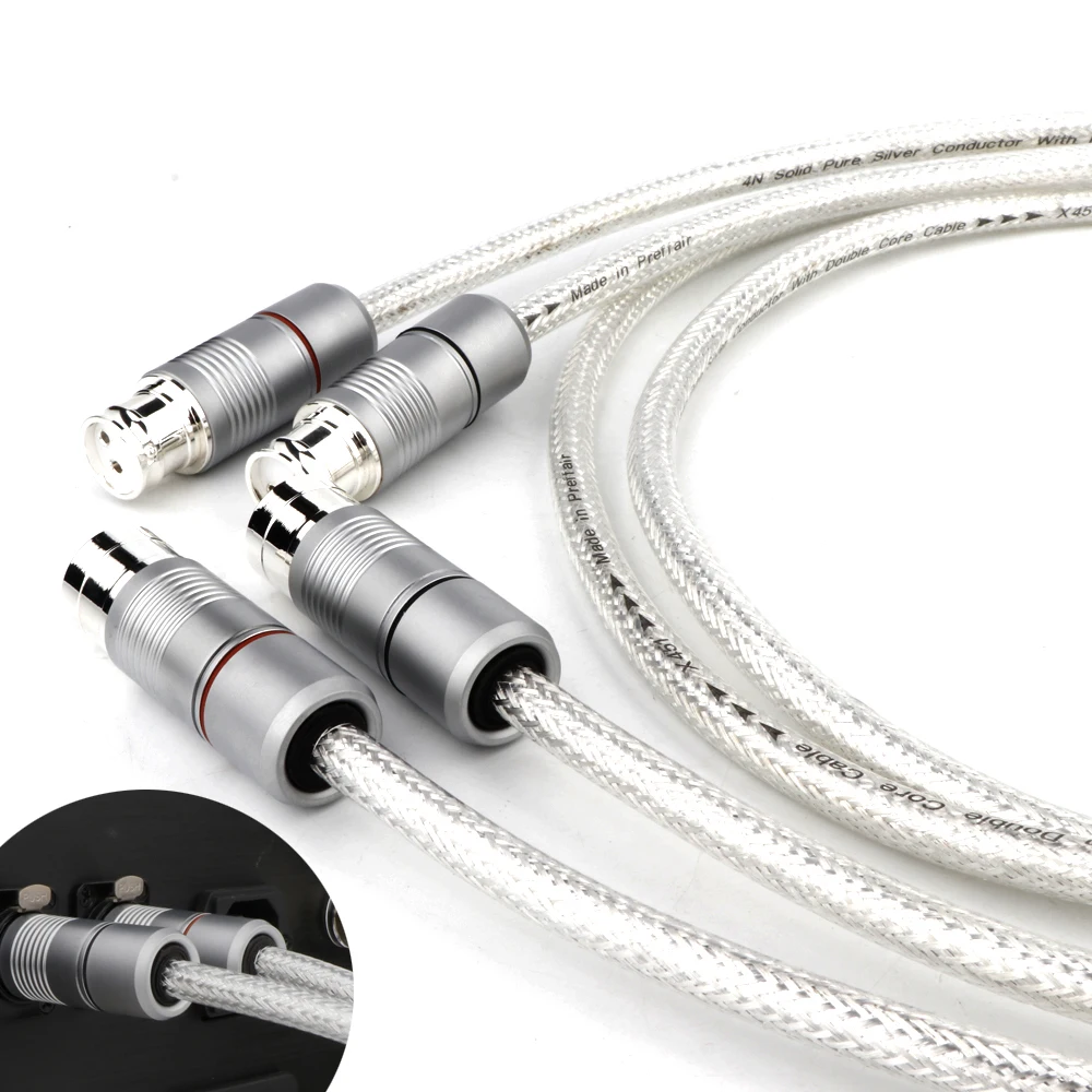 Hifi-XLR-Balanced-Line-Femal-to-Male-Connector-Interconnect-Audio-Cable ...