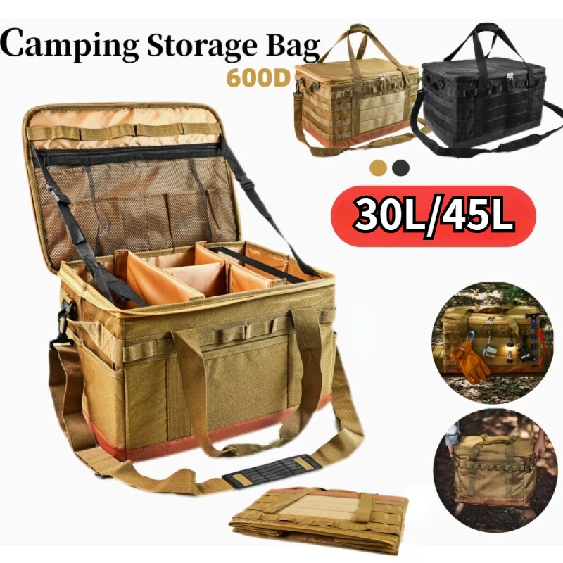 30-45LCamping-Storage-Bag-Trunk-Organizer-with-Handles-Versatile-Large ...