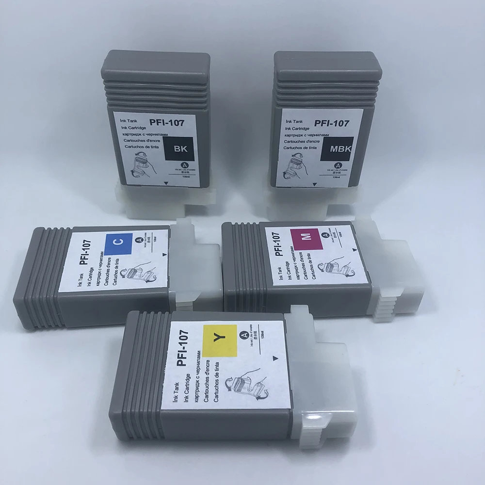 PFI 107 PFI107 Refillable Ink Cartridge with Chip for Canon iPF670 ...