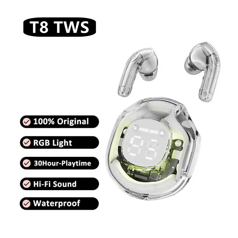T8-Tws-Bluetooth-Earbuds-with-LED-Digital-Display-Hifi-Enc-Bt-5-3 ...