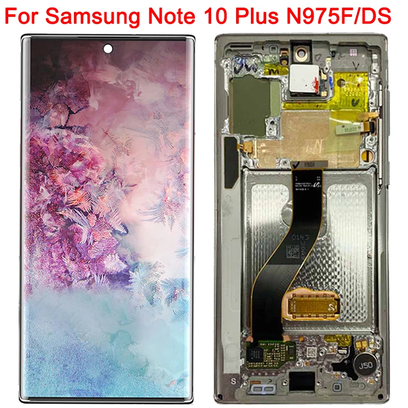 Original Screen For Samsung Galaxy Note 10 Plus Display With Frame 6.8 ...