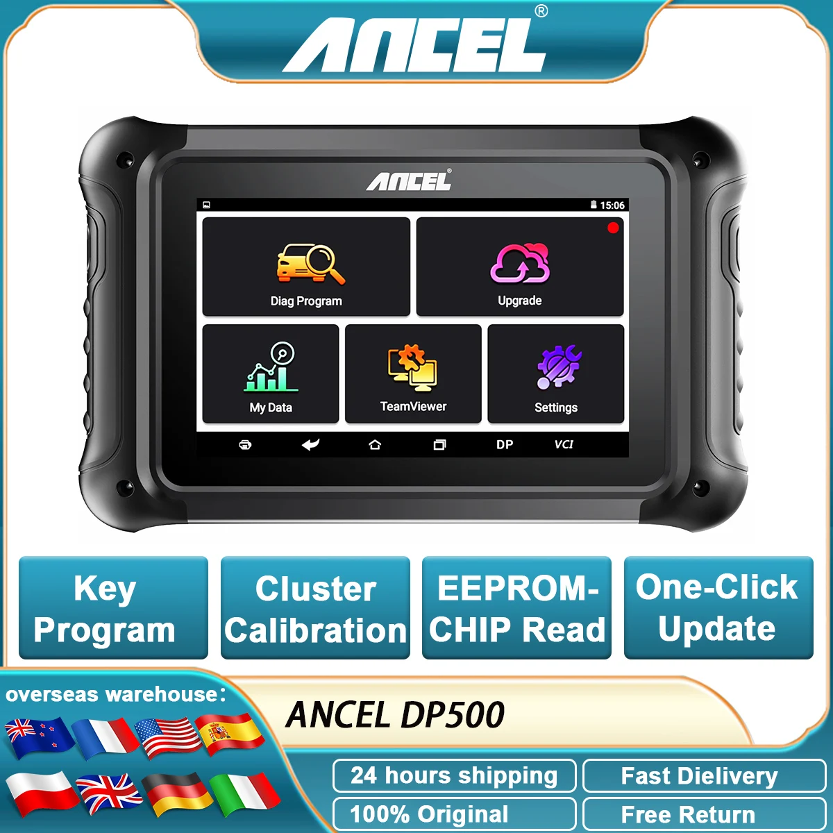 ANCEL DP500 Professional Key Programming Cluster Calibration Key ...