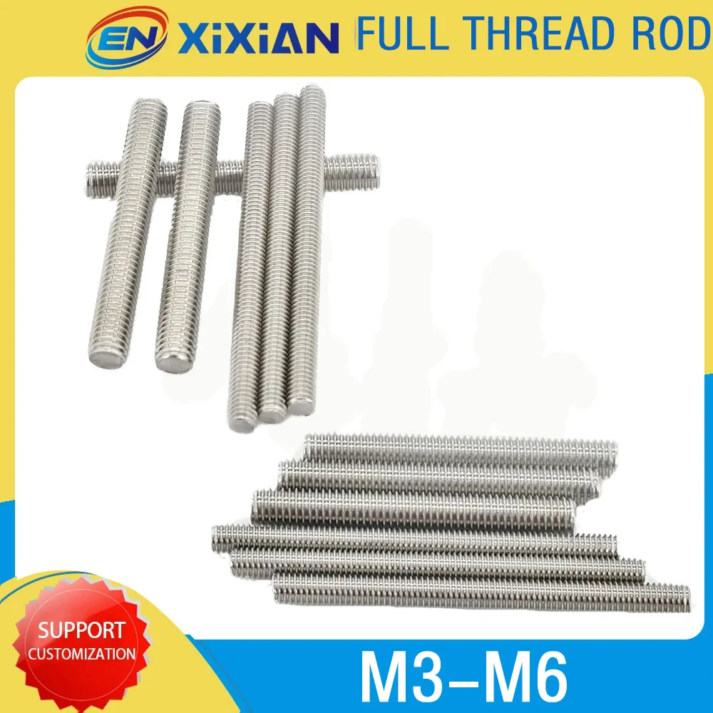 M3-M4-M5-M6-304-Stainless-Steel-Full-Threaded-Bar-Fully-Metric-Thread ...