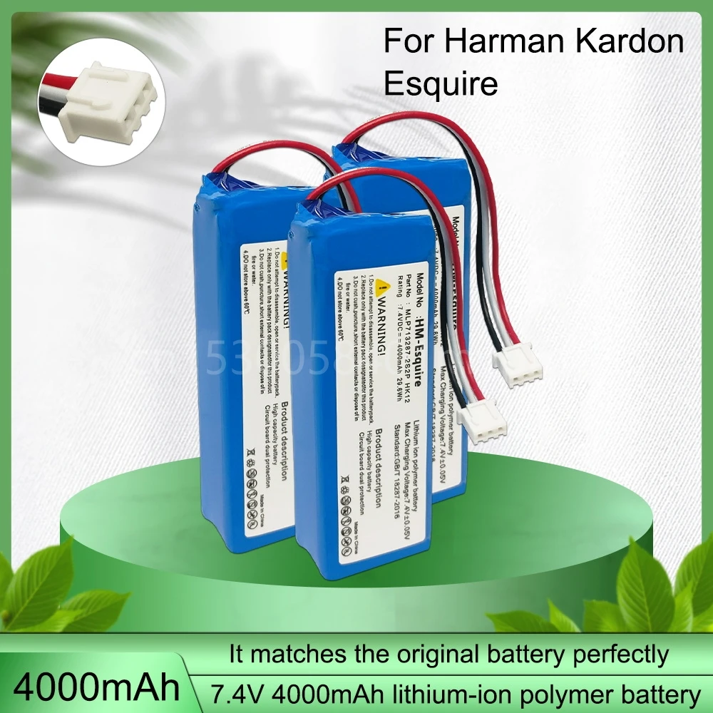 7.4V 4000mAh Rechargeable Polymer Battery MLP713287-2S2P HK12 ...