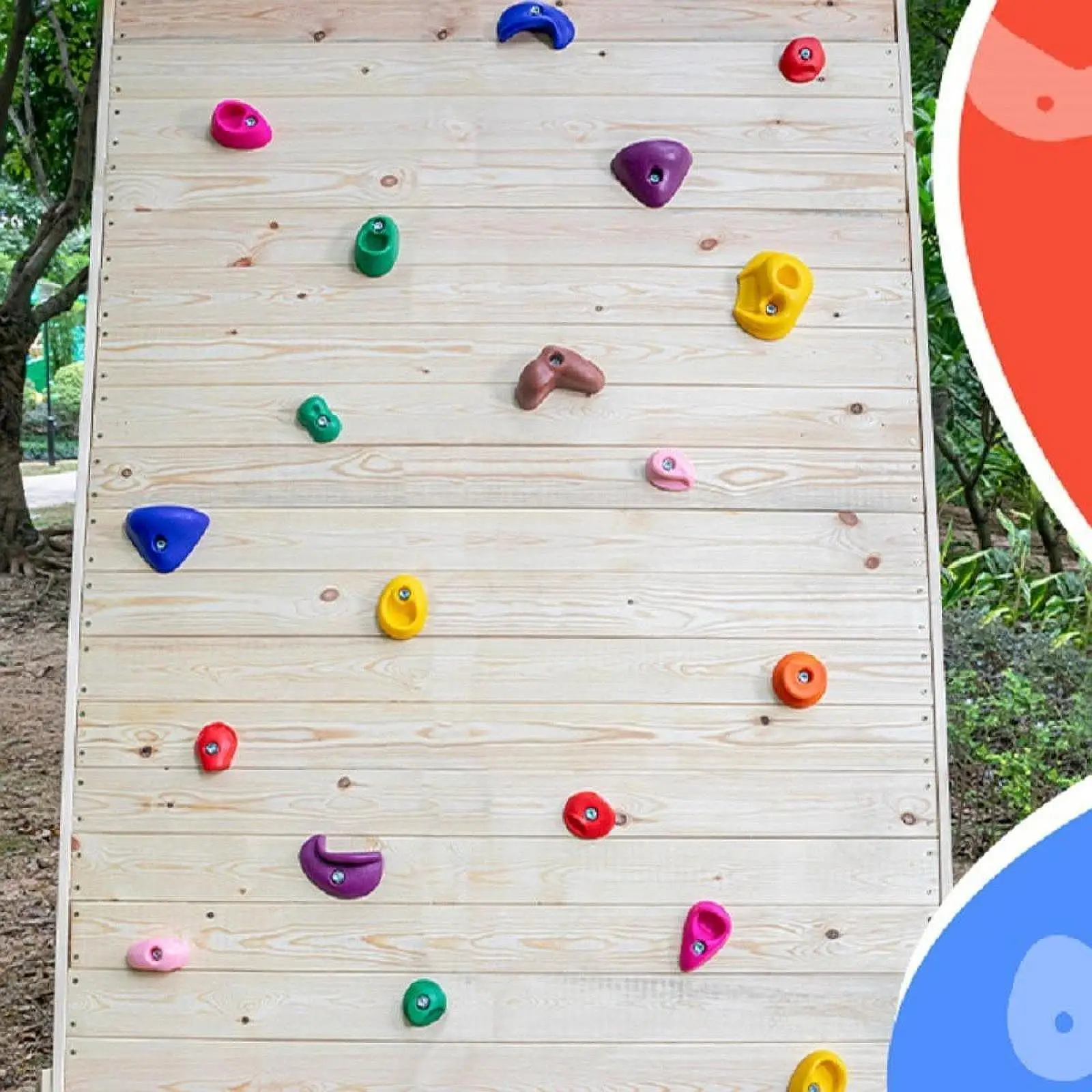32Pcs Climbing Rock Wall Grips, Climbing Rocks for Kids Climbing Frame ...