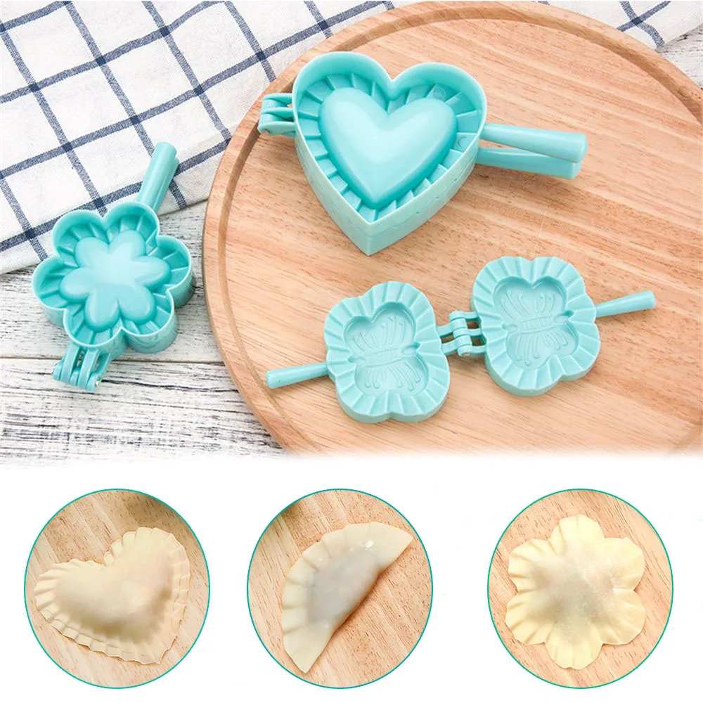Semicircle/Flower/Butterfly/Heart Shaped Dumpling Mold Lazy Wrapper ...