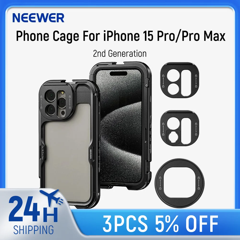 Iphone Rig NEEWER Phone Cage For Iphone 15 Pro/Pro Max Quick Release ...