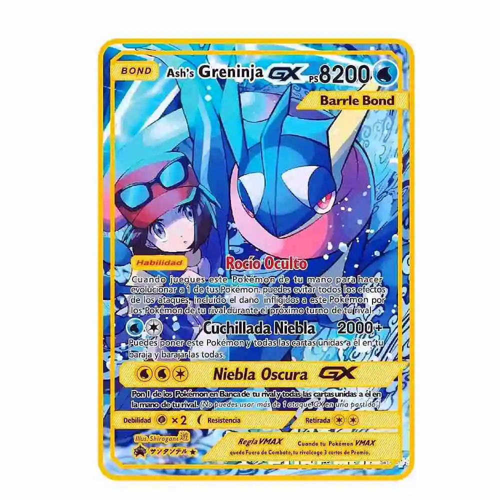 Metal Pokémon Letters Card Pikachu Vmax Charizard Lugia Vstar Mew Anime ...