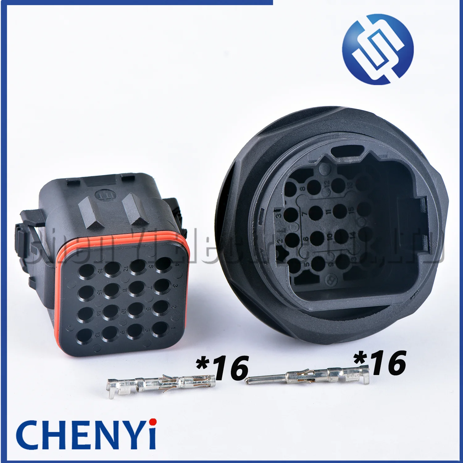 1 set 16 Pin Male Female ITT CTB Type Waterproof Automobile Connector ...