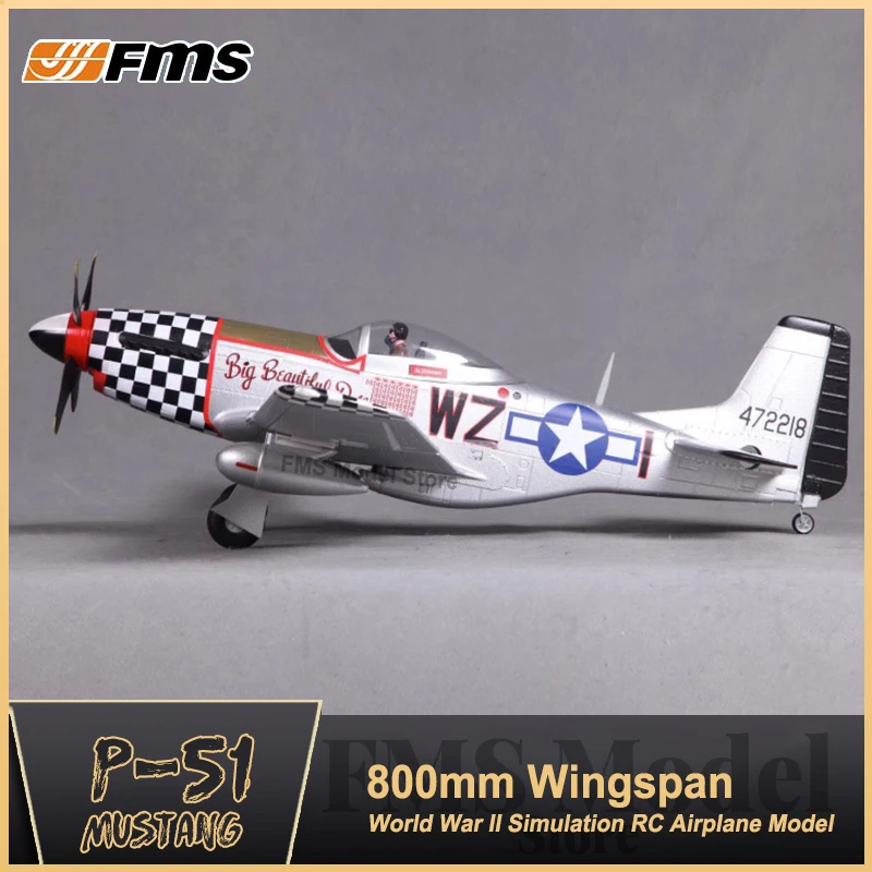FMS-RC-Airplane-800mm-P51-P-15D-Mustang-V2-PNP-Mini-BBD-4CH-2S-EPO ...