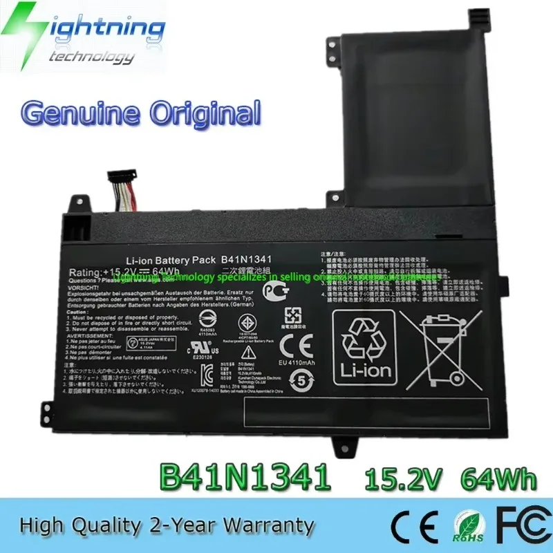 Batería genuina para portátil B41N1341 15,2 V 64Wh para Asus Q502 ...