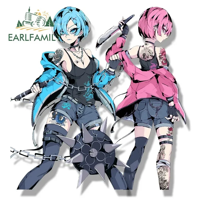 EARLFAMILY-Street-Punk-Rem-Ram-Fanart-Car-Sticker-Anime-Re-Life-In-A ...