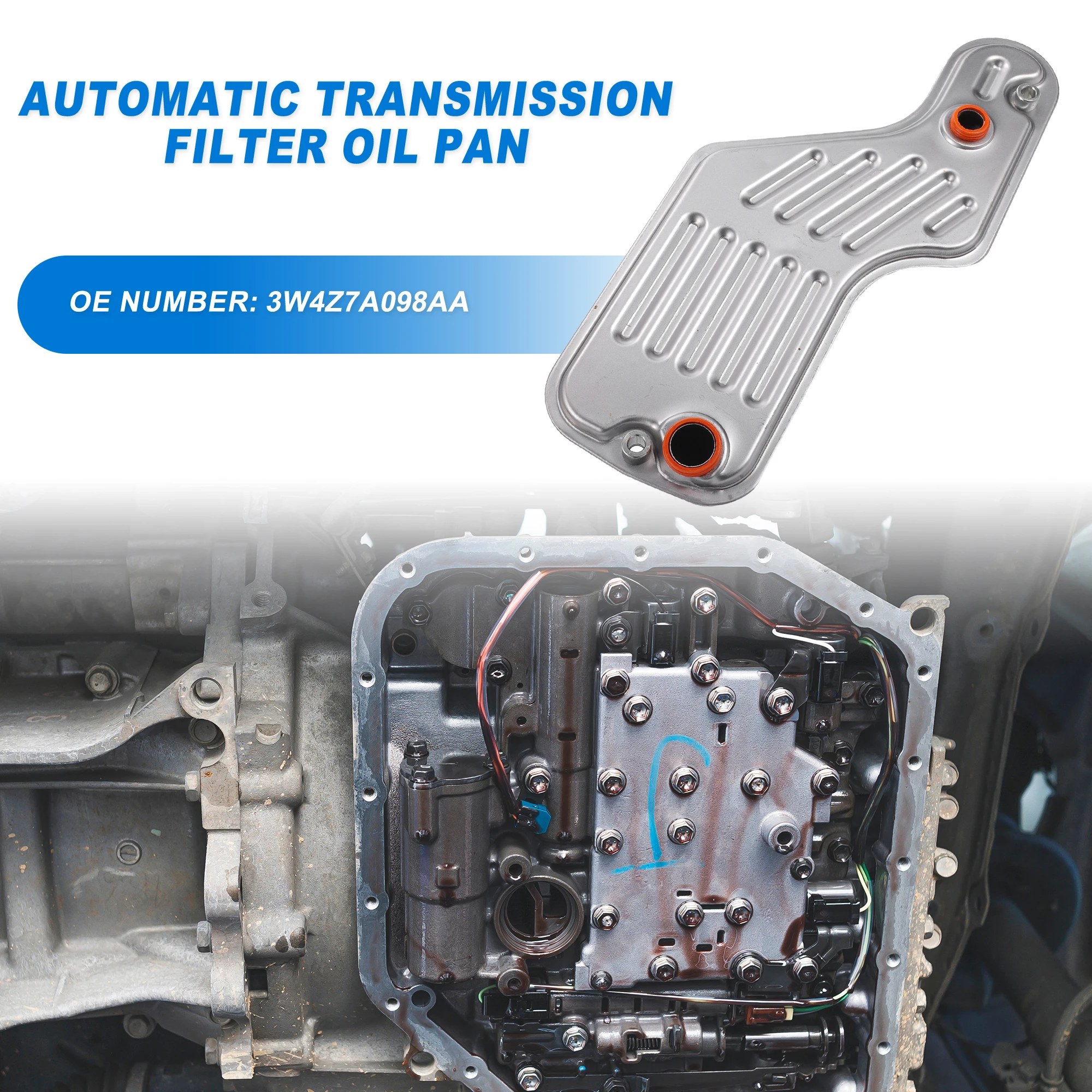 UXCELL 5R55N 5R55S LOW Automatic Transmission Filter Oil Pan Fit for ...